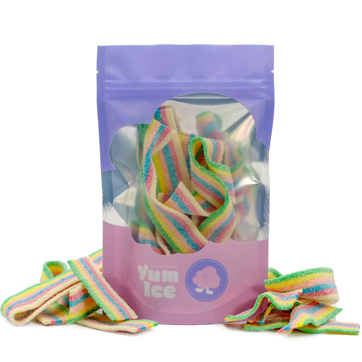 Freeze dried candy | Rainbow Sour Belt – Yum Ice Freeze Dried